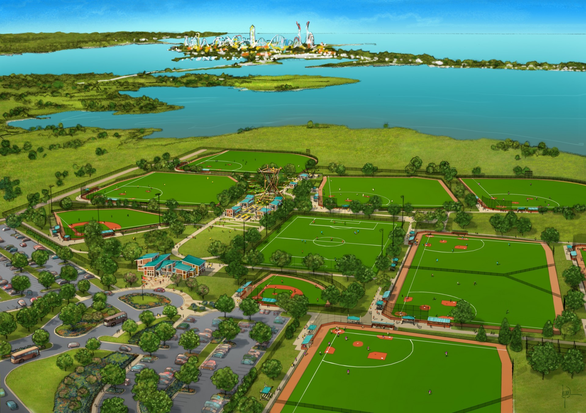 Cedar Point Building Youth-Sports Complex | Sports Force Parks at Cedar ...